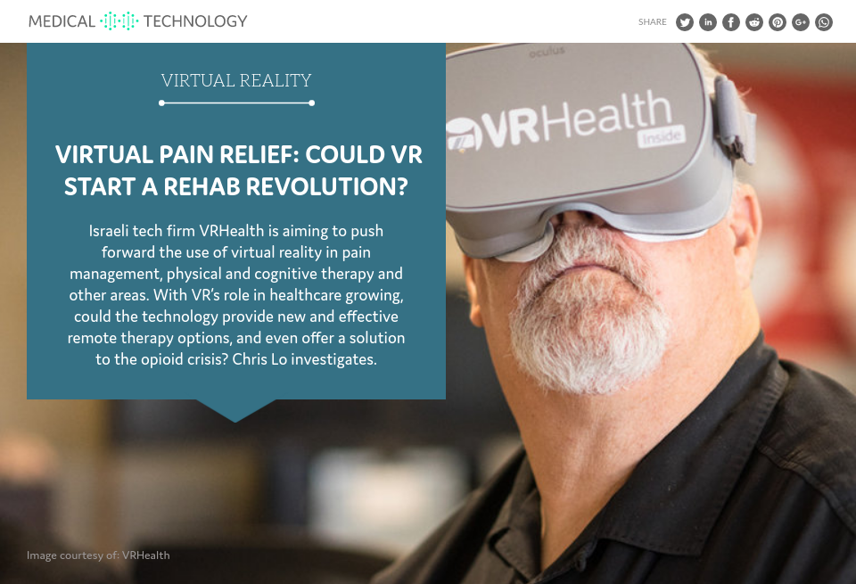 Virtual pain relief: could VR start a rehab revolution? - Medical ...