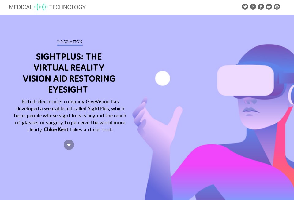 SightPlus: the virtual reality vision aid restoring eyesight - Medical ...