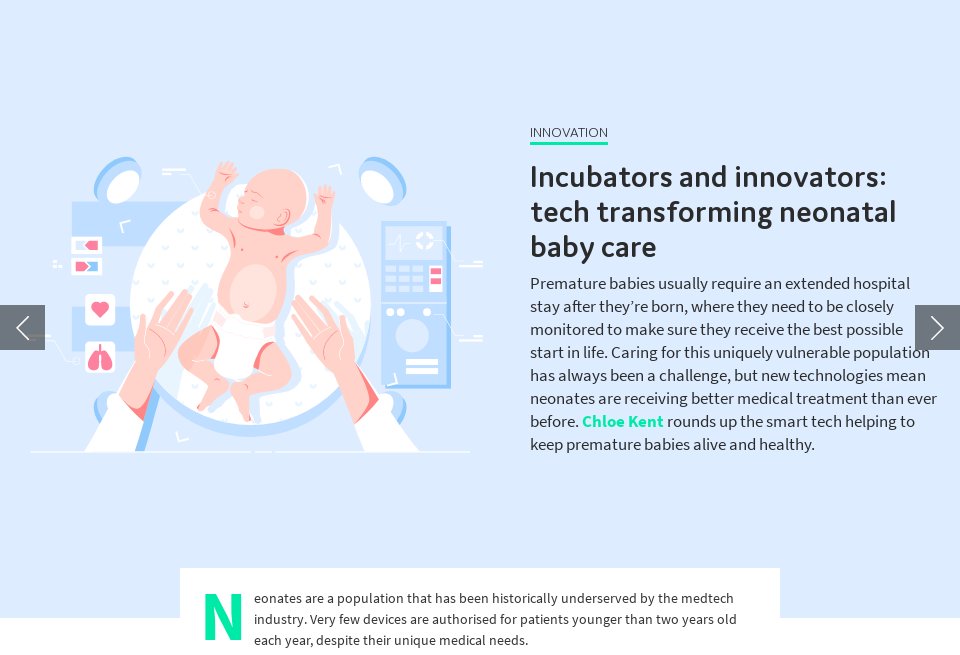 Incubators and innovators: tech transforming neonatal baby care ...
