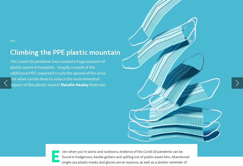 Climbing the PPE plastic mountain - Medical Technology | Issue 38 ...