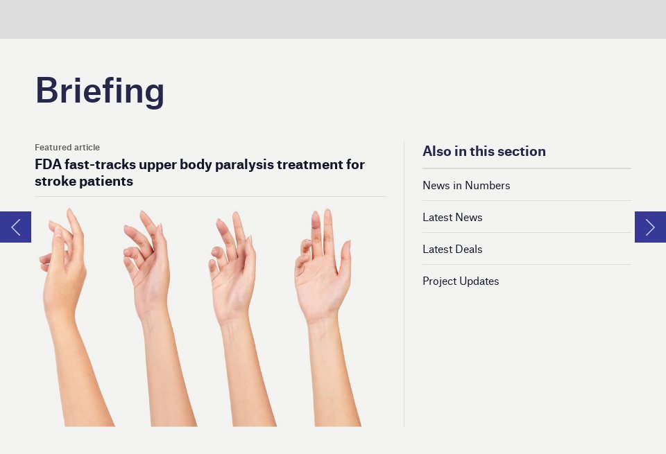 Briefing - Medical Technology | Issue 61 | April 2023