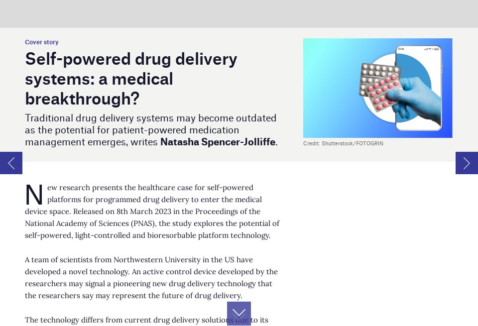 Self-powered drug delivery systems: a medical breakthrough? - Medical ...