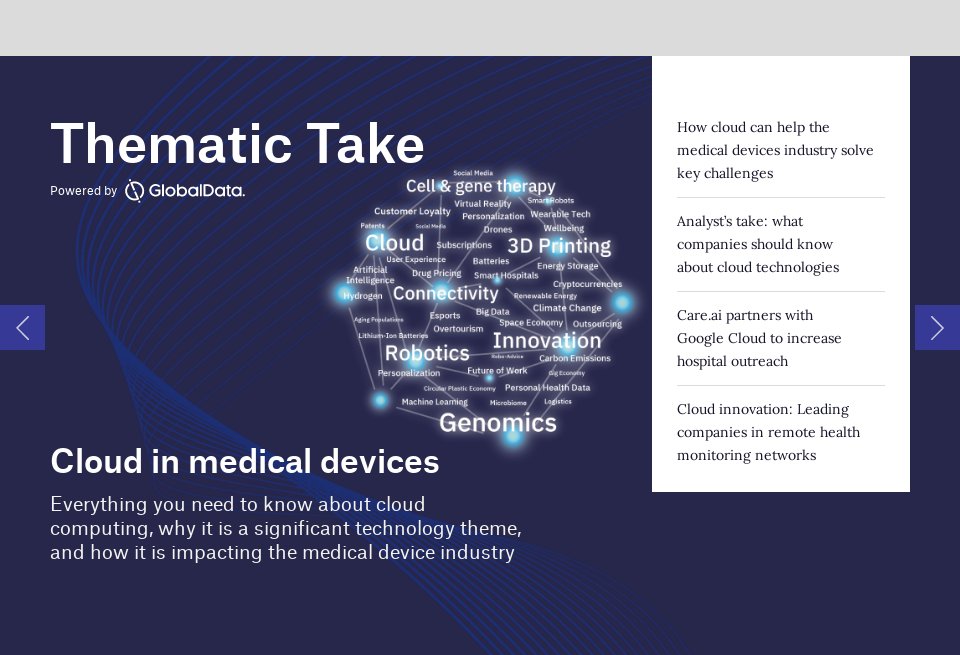 The impact of cloud computing on the medical device industry - Medical Technology | Issue 61 ...