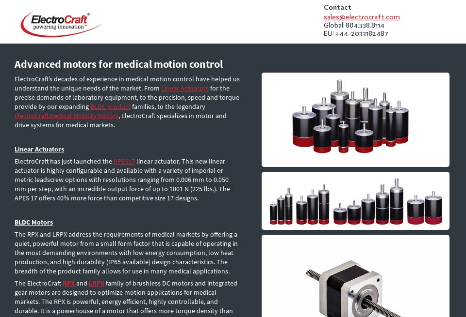 ElectroCraft - Medical Technology | Issue 30 | August 2020