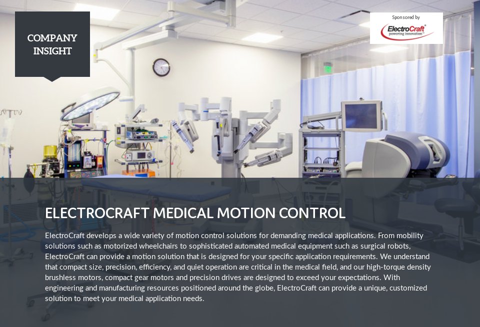 ElectroCraft Company Insight - Medical Technology | Issue 30 | August 2020