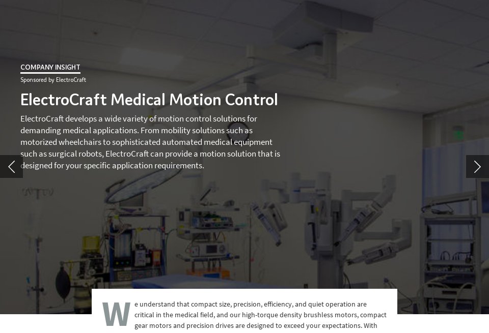 ElectroCraft Company Insight - Medical Technology | Issue 42 | August 2021