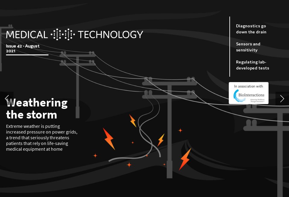 Home | Weathering the storm - Medical Technology | Issue 42 | August 2021