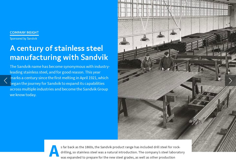 Sandvik Company Insight - Medical Technology | Issue 42 | August 2021