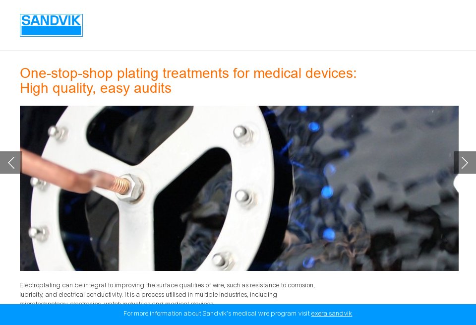 Sandvik - Medical Technology | Issue 53 | August 2022