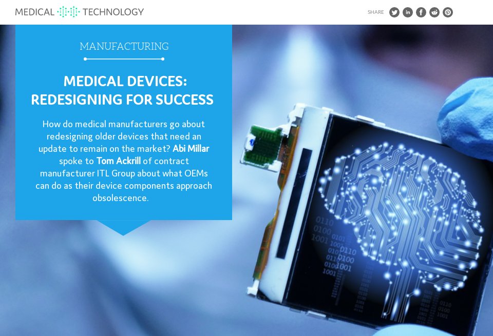 Medical devices: redesigning for success - Medical Technology | Issue ...