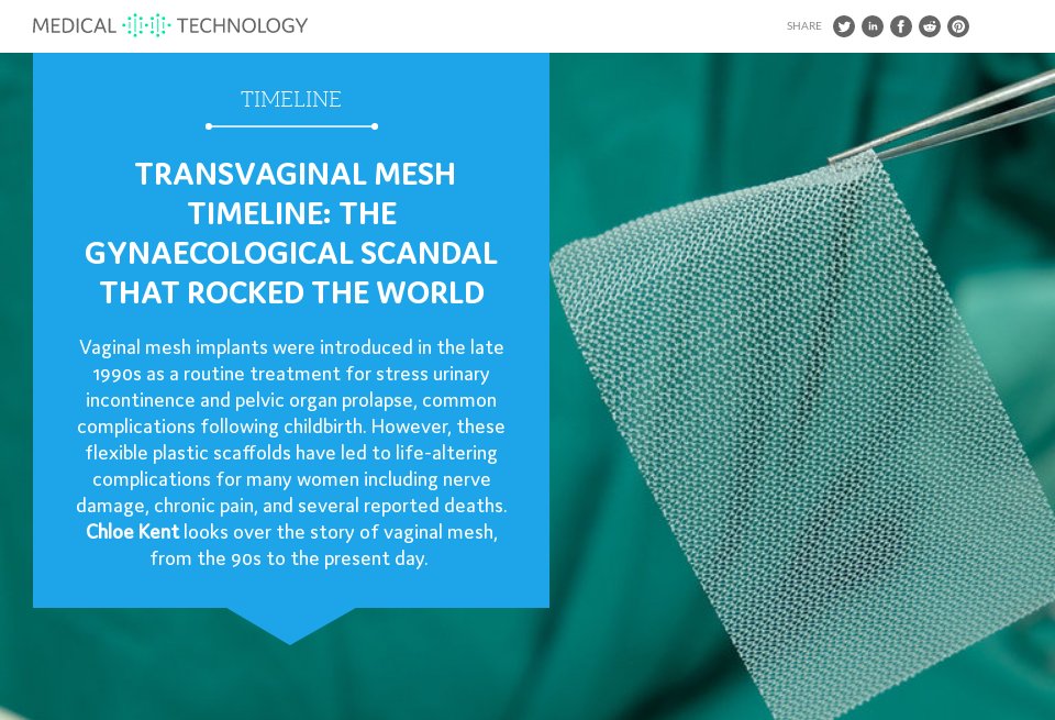 Transvaginal mesh timeline: the gynaecological scandal that rocked the ...