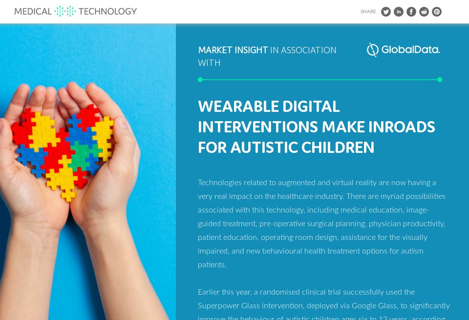 Wearable digital interventions make inroads for autistic children ...