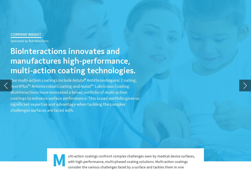 BioInteractions Company Insight - Medical Technology | Issue 34 ...