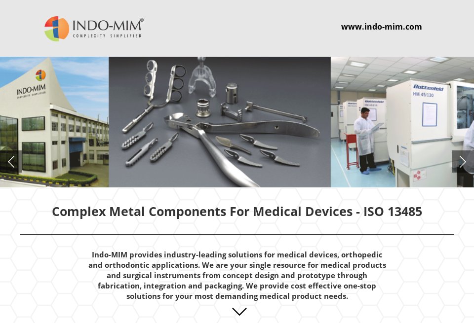 INDO-MIM - Medical Technology | Issue 34 | December 2020