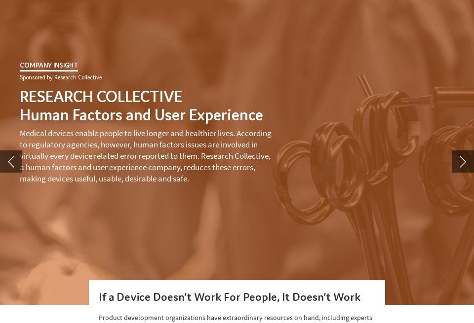 Research Collective Company Insight - Medical Technology | Issue 34 ...