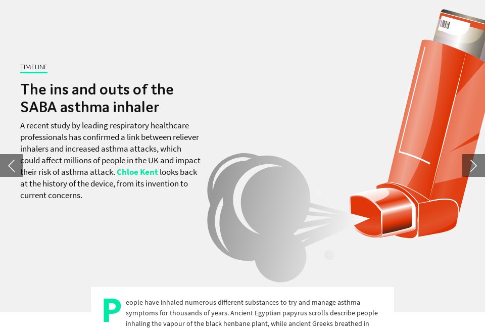 The ins and outs of the SABA asthma inhaler - Medical Technology ...