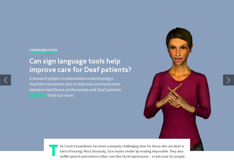 Can sign language tools help improve care for Deaf patients? - Medical ...