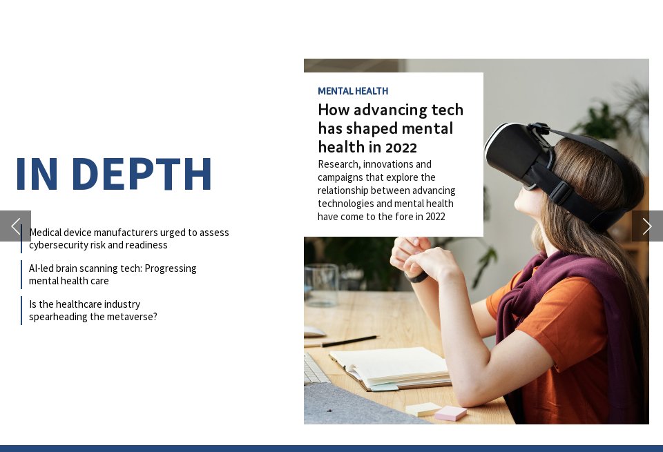 Home | How advancing tech has shaped mental health in 2022 - Medical ...