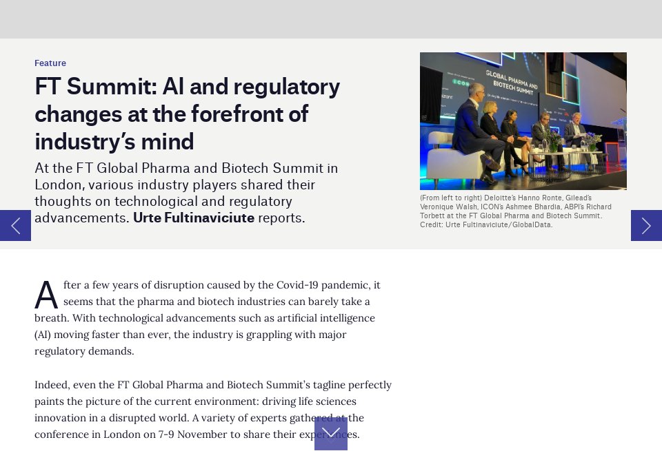 FT Summit: AI and regulatory changes at the forefront of industry’s ...