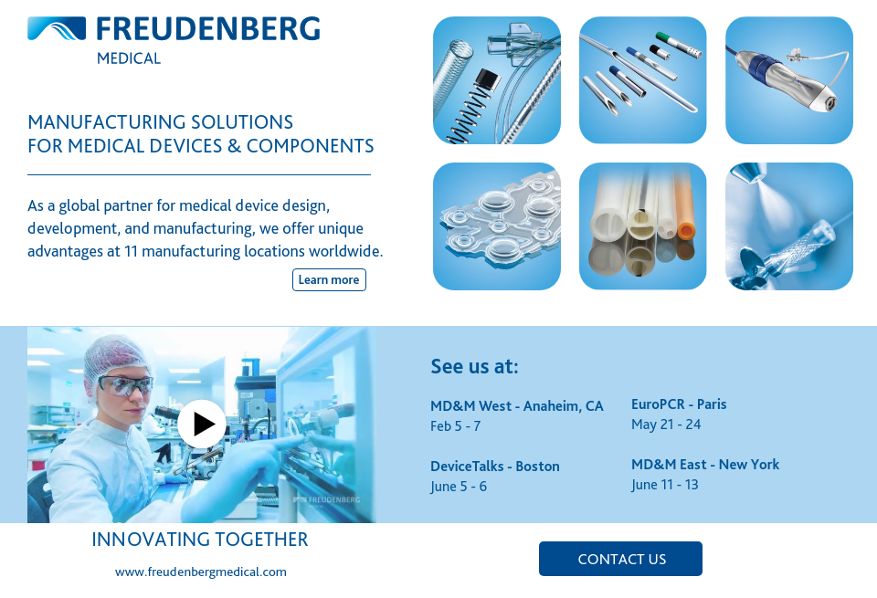 Freudenberg Medical - Medical Technology | Issue 12 | February 2019