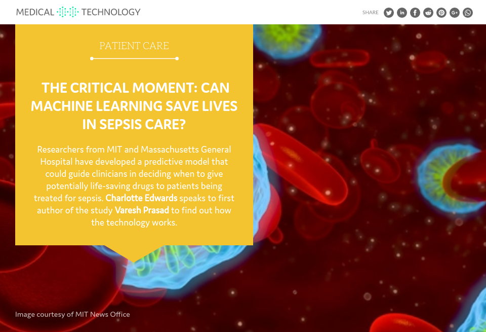 The critical moment: can machine learning save lives in sepsis care ...