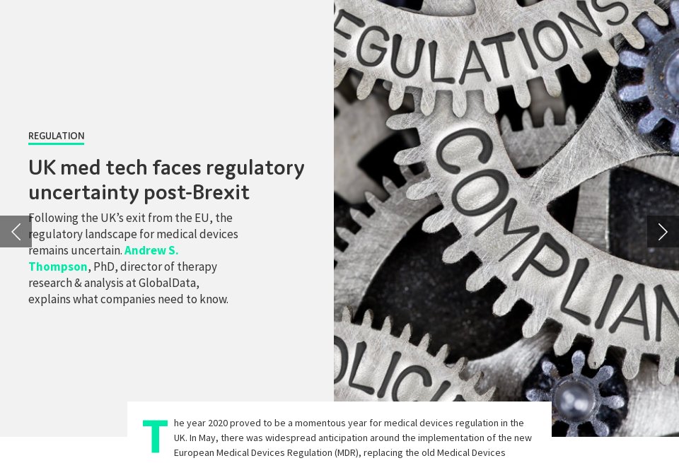 UK med tech faces regulatory uncertainty post-Brexit - Medical ...