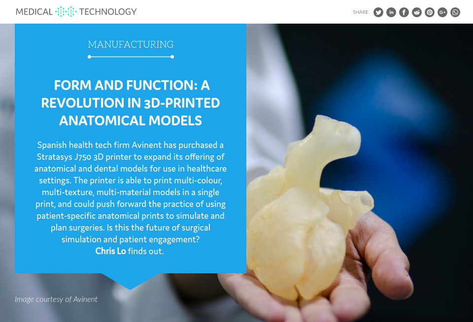 Form and function: a revolution in 3D-printed anatomical models ...