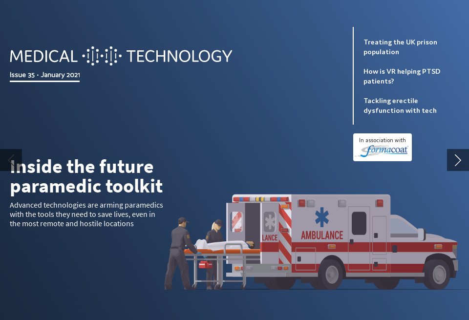 Home | Inside the future paramedic toolkit - Medical Technology | Issue ...