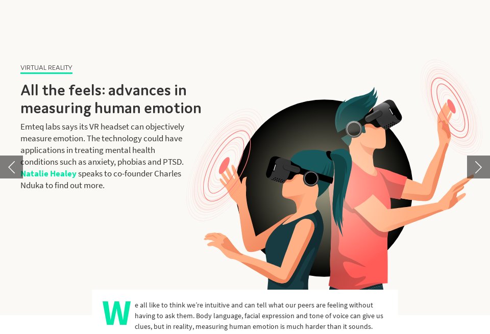 All the feels: advances in measuring human emotion - Medical Technology ...