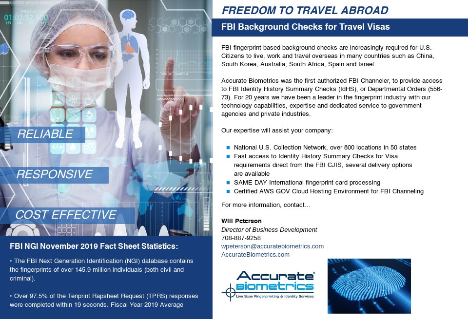 Accurate Biometrics - Medical Technology | Issue 29 | July 2020
