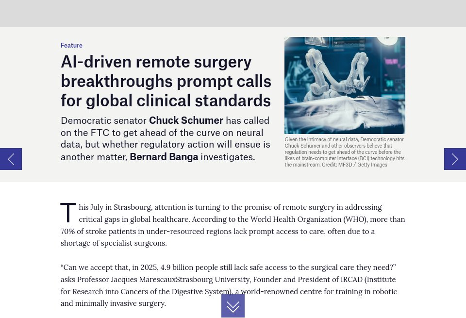 AI-driven remote surgery breakthroughs prompt calls for global clinical ...