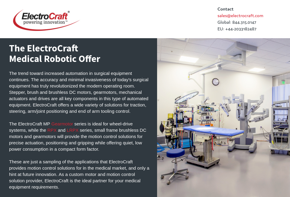 ElectroCraft - Medical Technology | Issue 8 | July 2018