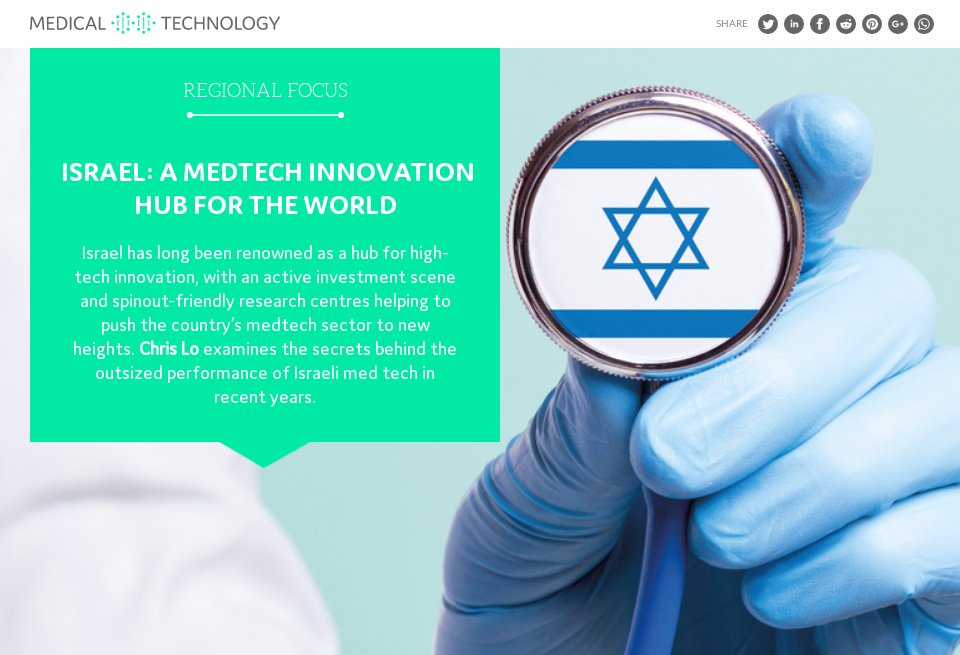 Israel: a medtech innovation hub for the world - Medical Technology ...