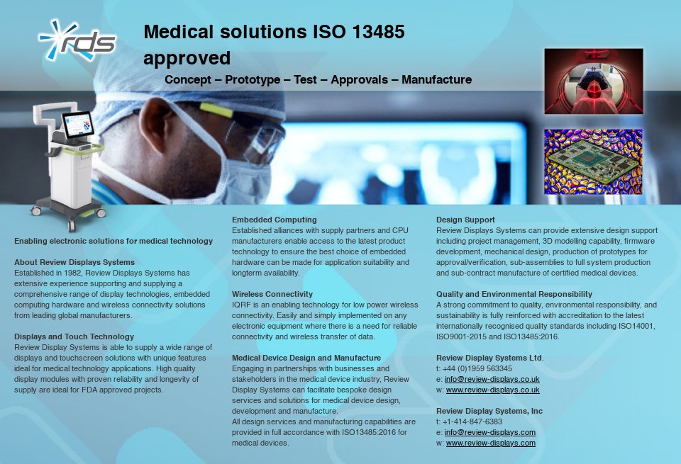 Review Display Systems - Medical Technology | Issue 28 | June 2020