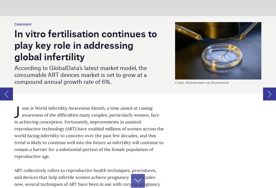 In vitro fertilisation continues to play key role in addressing global infertil - Medical ...