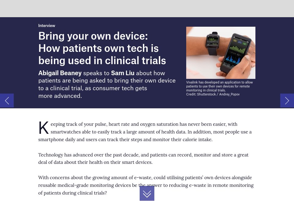 Bring your own device: How patients own tech is being used in clinical ...