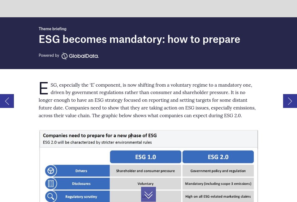 ESG becomes mandatory: how to prepare - Medical Technology | Issue 75 ...