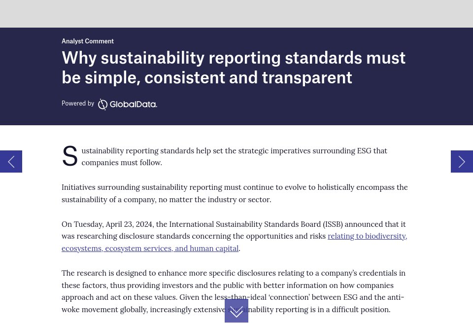 Why sustainability reporting standards must be simple, consistent and ...
