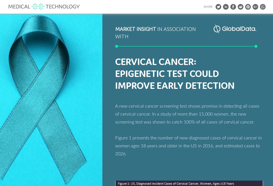 Cervical cancer: epigenetic test could improve early detection ...