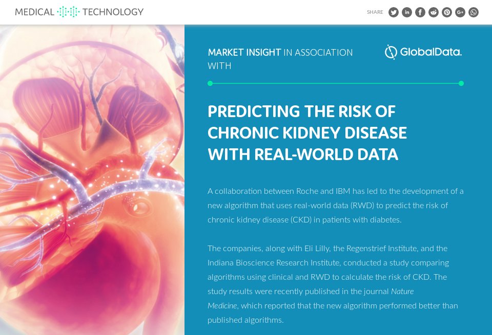 Predicting the risk of chronic kidney disease with real-world data ...