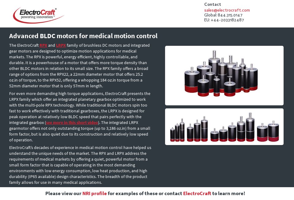 ElectroCraft - Medical Technology | Issue 25 | March 2020