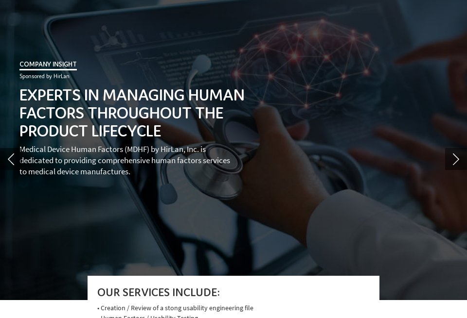 HirLan Company Insight - Medical Technology | Issue 37 | March 2021