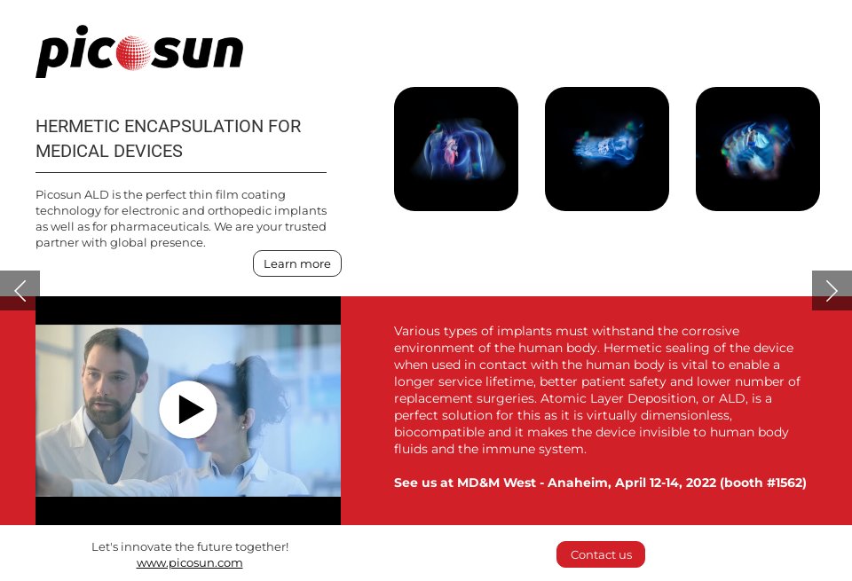 Picosun - Medical Technology | Issue 49 | March 2022