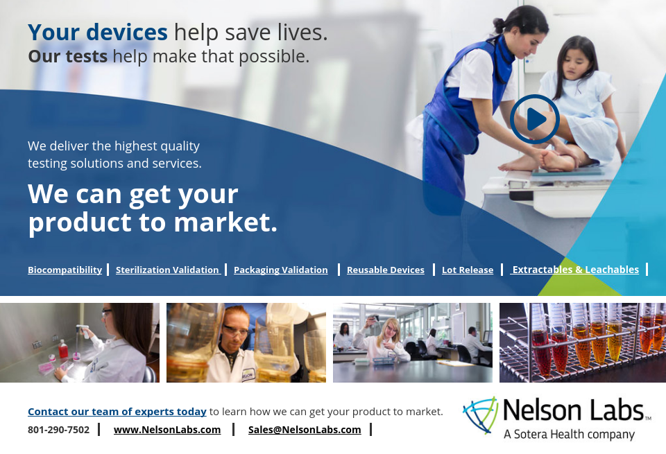 Nelson Lab - Medical Technology | Issue 7 | May 2018