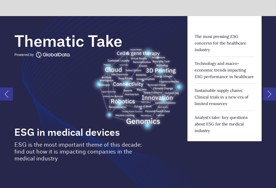 The most pressing ESG concerns for the medical device industry ...