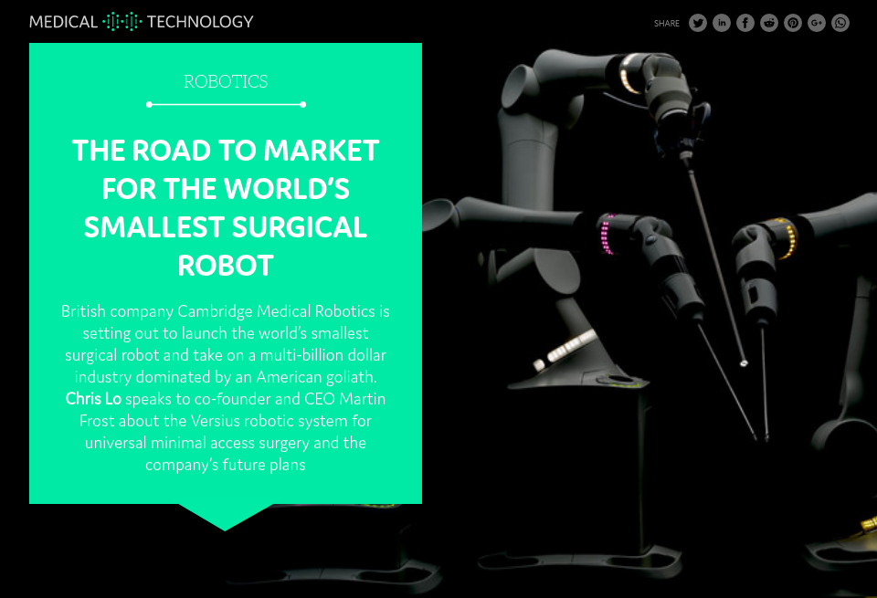 The road to market for the world's smallest surgical robot - Medical ...