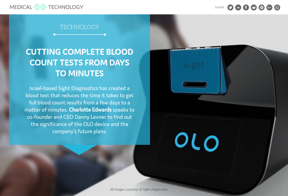 Cutting complete blood count tests from days to minutes - Medical ...