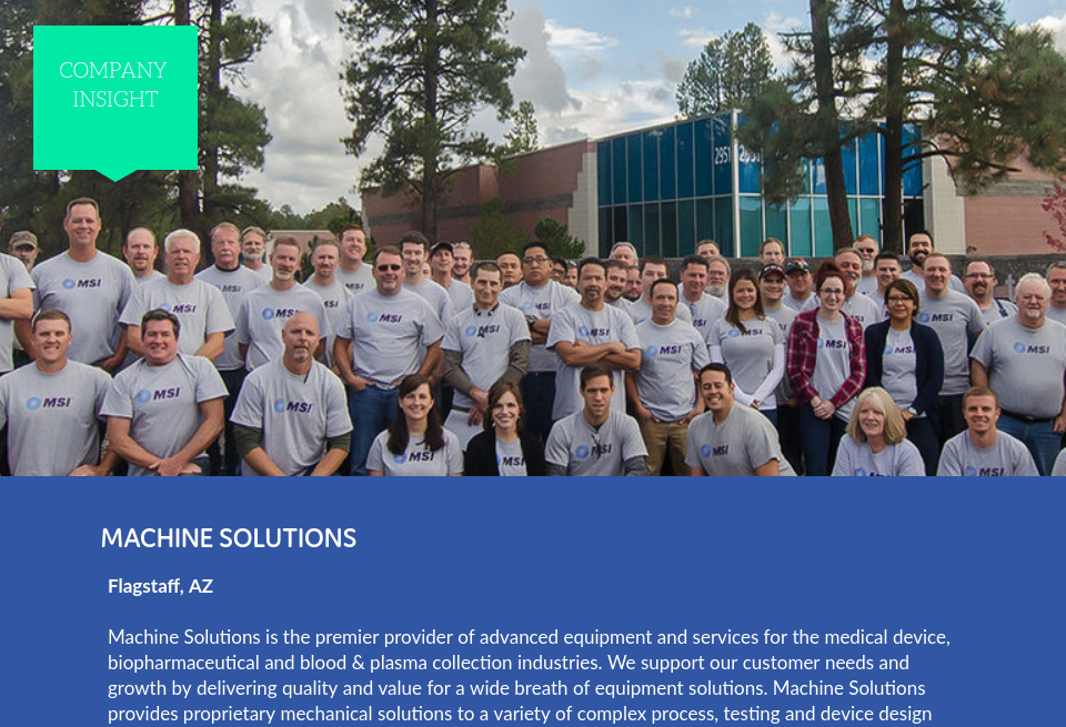 Machine Solutions Company Insight - Medical Technology | Issue 10 ...