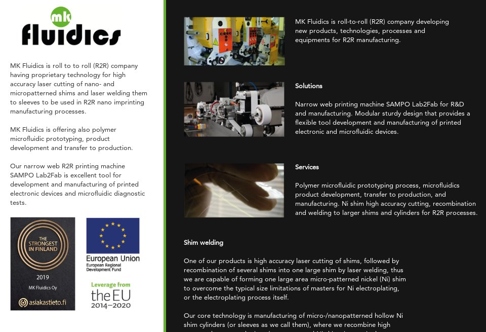 MK Fluidics - Medical Technology | Issue 21 | November 2019