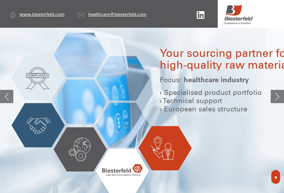 Biesterfeld - Medical Technology | Issue 33 | November 2020